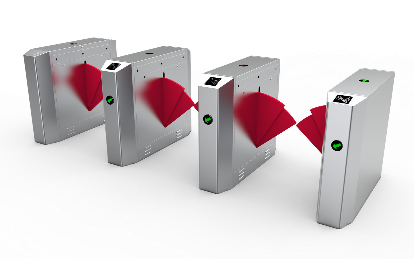 Bridge type oblique double flying wing gate - eissolution.com